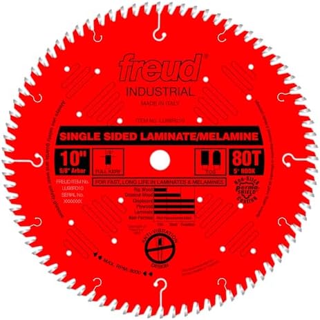 Freud LU87R010 10-Inch 24 Teeth Thin Kerf Ripping Saw Blade with 5/8 ...
