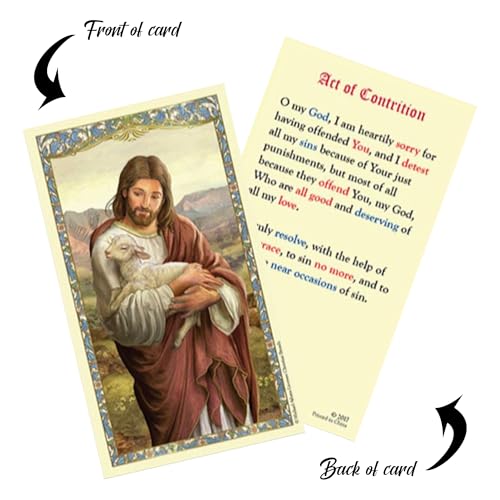 Snapklik.com : Act Of Contrition Prayer Card - The Lords Prayer Card ...