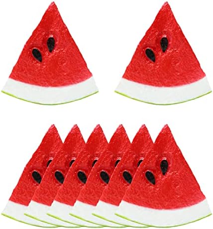 Amazon.com: Honbay 8PCS Fake Watermelon Slices Plastic Artificial ...