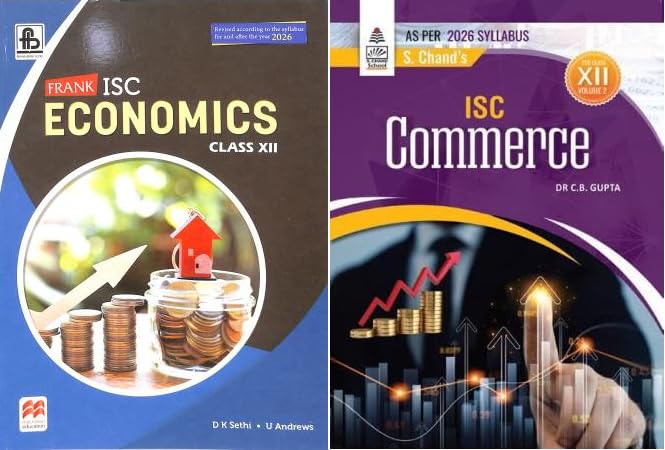 ISC Frank Economics and C.B Gupta Commerce Textbooks for Class 12, 2026 ...