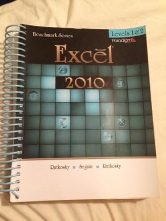 MICROSOFT EXCEL 2010:LEVELS 1+2 - Textbook ONLY: Amazon.co.uk ...