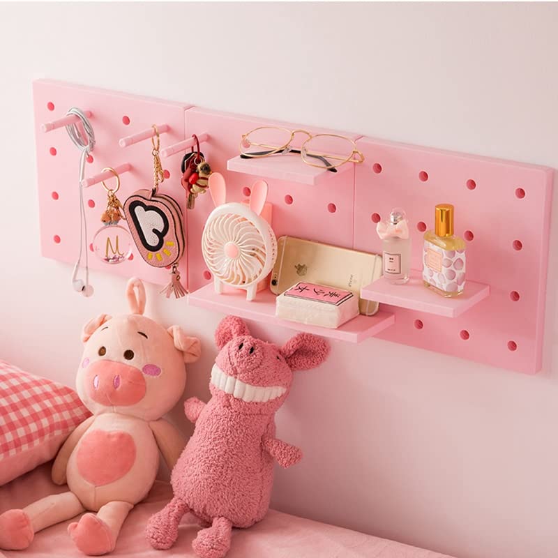 Pink Wall Storage Cute Little Panda Shape Wooden Wall Storage Shelf