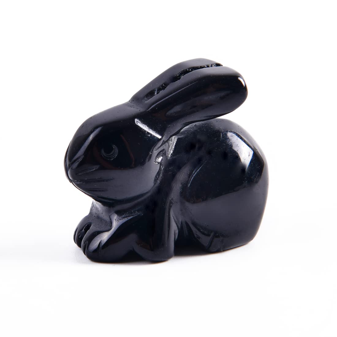 Amazon.com: YGLINE Gemstone Crystal Rabbit Bunny Animal Figurine Animal ...