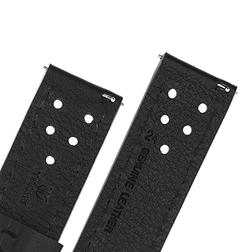 Titan 24MM BLACK Genuine Leather Strap for MEN : Amazon.in: Bags ...