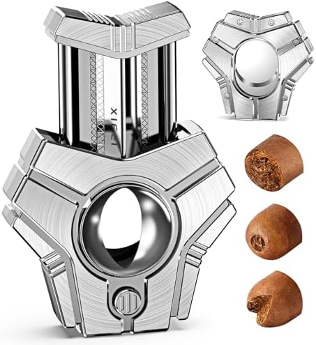 Amazon.com: XIFEI 3-in-1 Cigar Cutter with V-Cut, Straight Cut & Punch ...