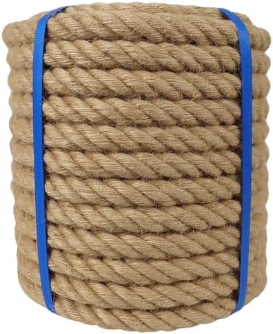 Amazon.com: 1 Inch Natural Jute Rope, 10 Feet Thick Hemp Rope, 4 ...