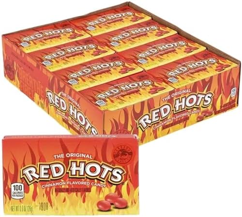 Amazon.com : Ferrara Pan Red Hots 25 Cent ,0.9 Ounce (Pack of 24 ...