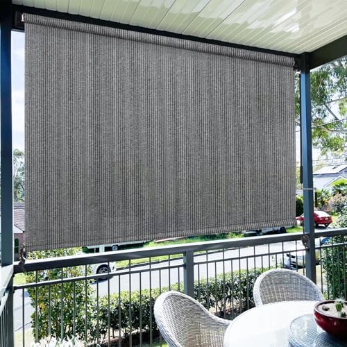 Amazon.com: Amagenix Outdoor Roller Shades 7'(W) X 8'(H), Exterior ...
