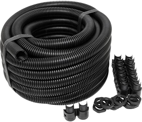 10 Metre 20mm Flexible Conduit Tube Contractor Pack with 10 Glands and ...