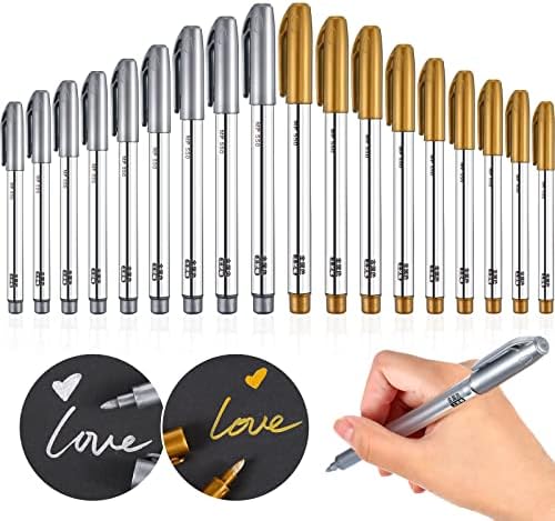 Gold Pen Metallic Gold Pen Marker Pens, Drawing Markers Glitter Gold ...