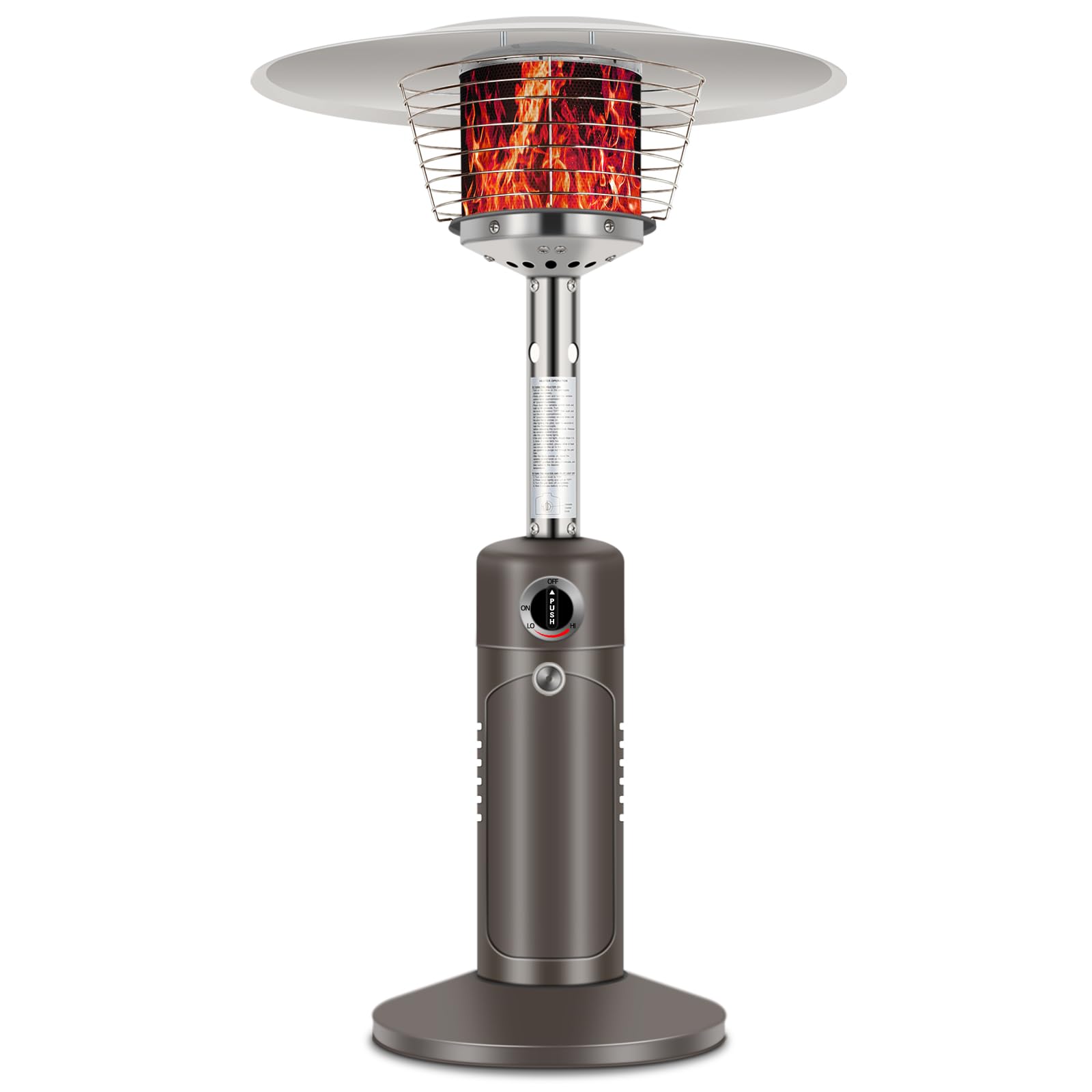 Snapklik.com : Hykolity 13,000 BTU Propane Patio Heater, Mini Tabletop ...