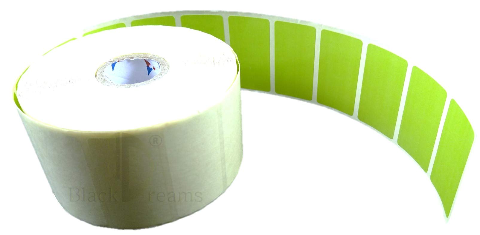 BlackDreams Light Green 50 x 25mm Barcode Label/Stickers Chromo 1 Inch ...