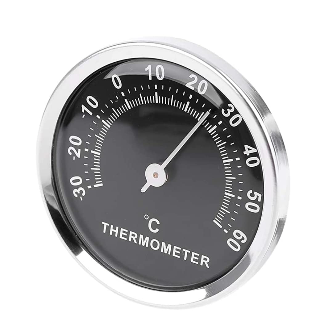 Gcroet Mini 58 mm Car Thermometer, Mechanical Analog Temperature Gauge ...