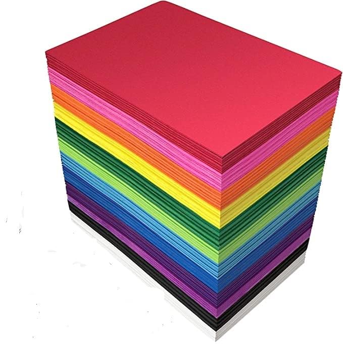 Eclet 40 pcs Color A4 Medium Size Sheets (10 Sheets Each Color) Art and ...