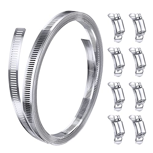 Snapklik.com : 304 Stainless Steel Hose Clamps Assortment Rack, Large ...