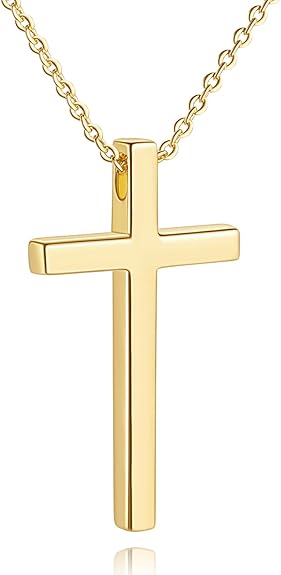 Amazon.com: SHERRIE DOBBIE 14K Gold Cross Necklaces for Women Faith ...