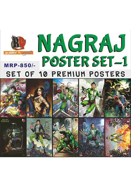 Raj Comics Official Merchandise: Nagraj Poster Set 1 (Pack Of 10 ...