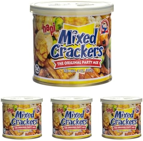 Amazon.com : Hapi Mixed Crackers, 3 Ounce Tins (Pack of 4) : Everything ...