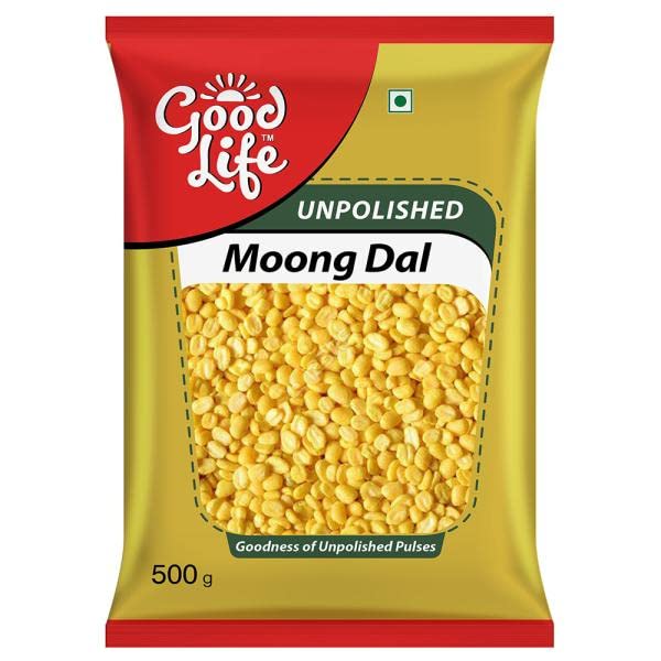 Good Life Unpolished Moong Dal 1Kg. | 100% Natural & Pure (500gm*2 ...