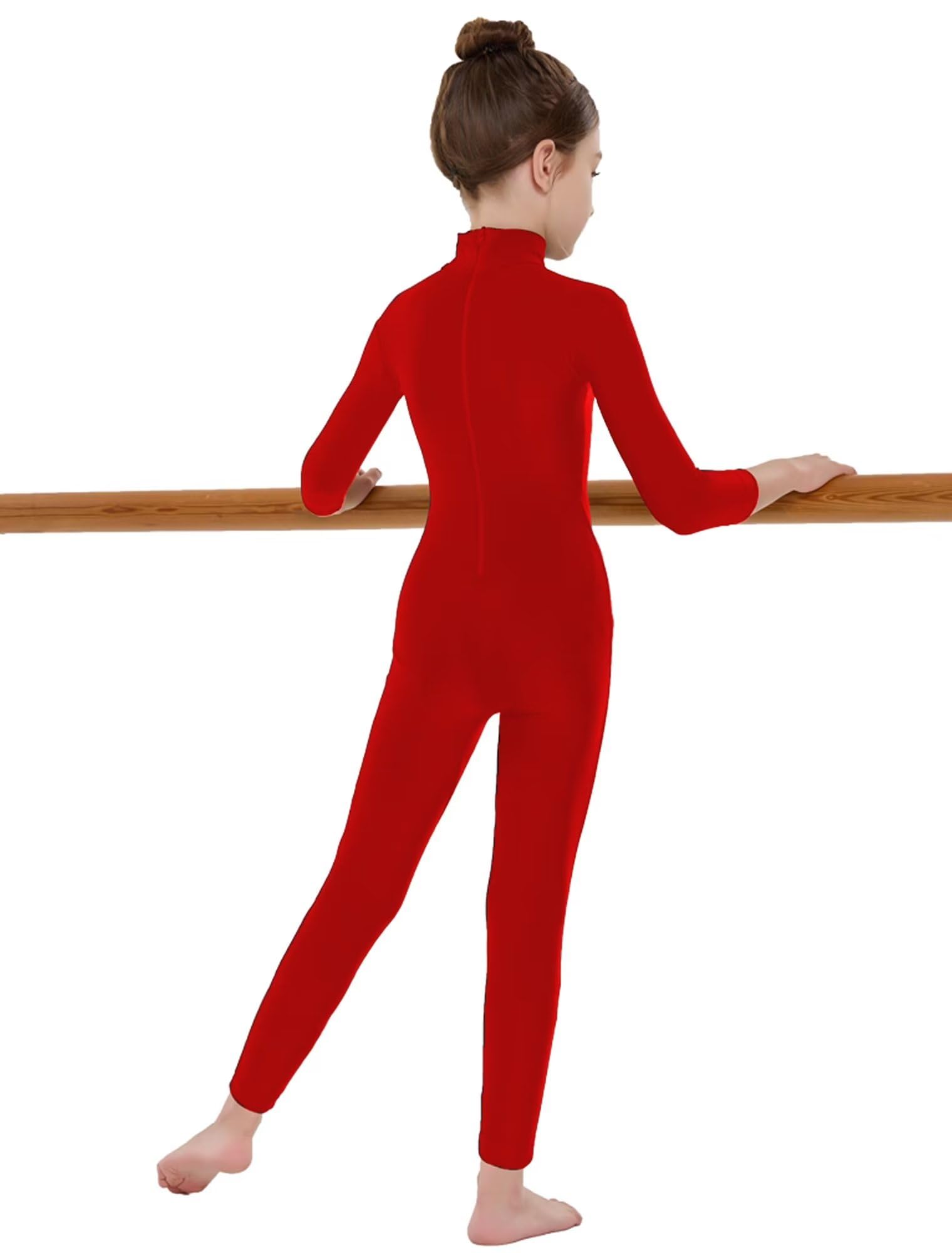 Snapklik.com : Unitards For Girls Stretchy Bodysuit Kids Full Body ...