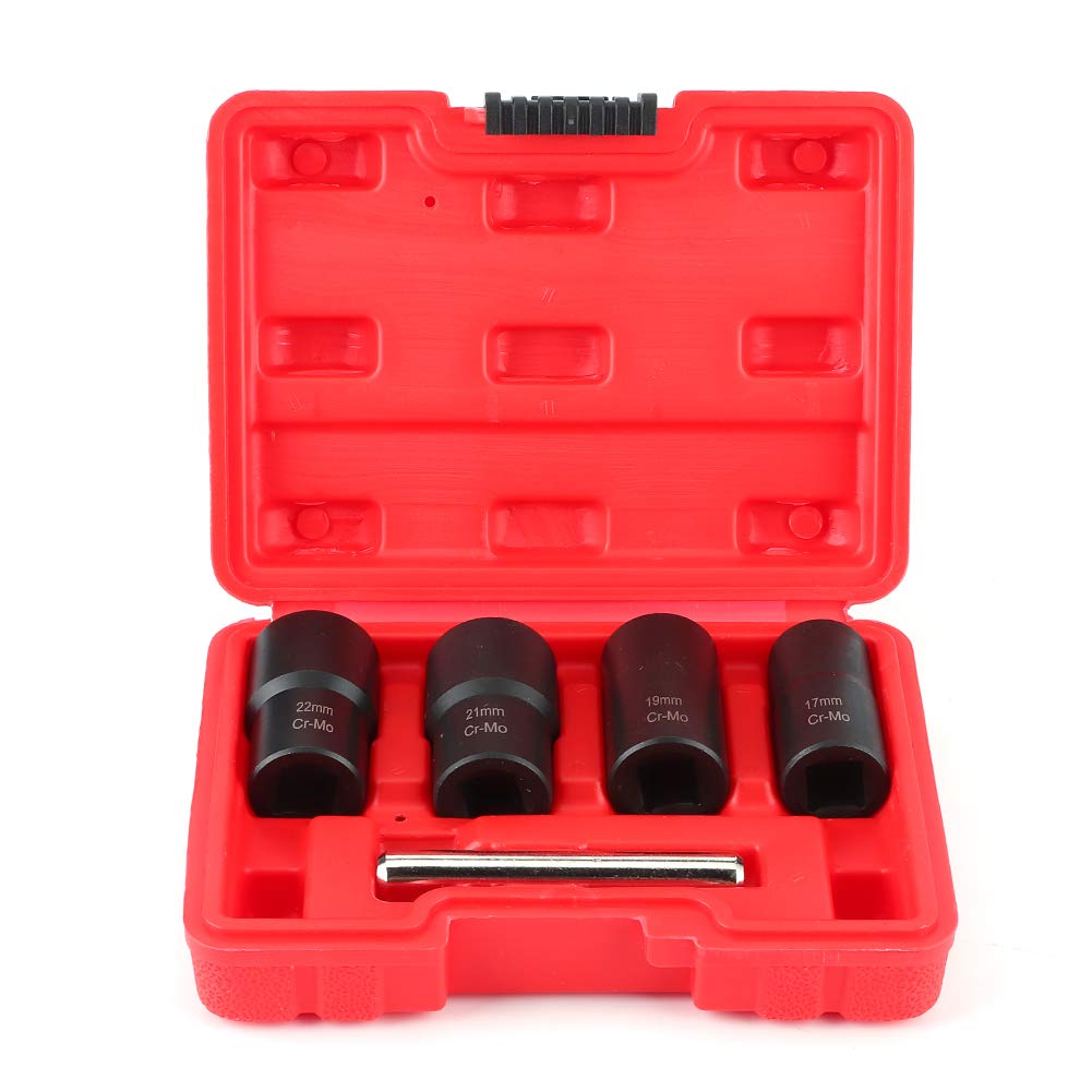 Buy 5pcs Twist Socket Set 1 2 Inch Drive Damaged Bolt Remover Nut Lock