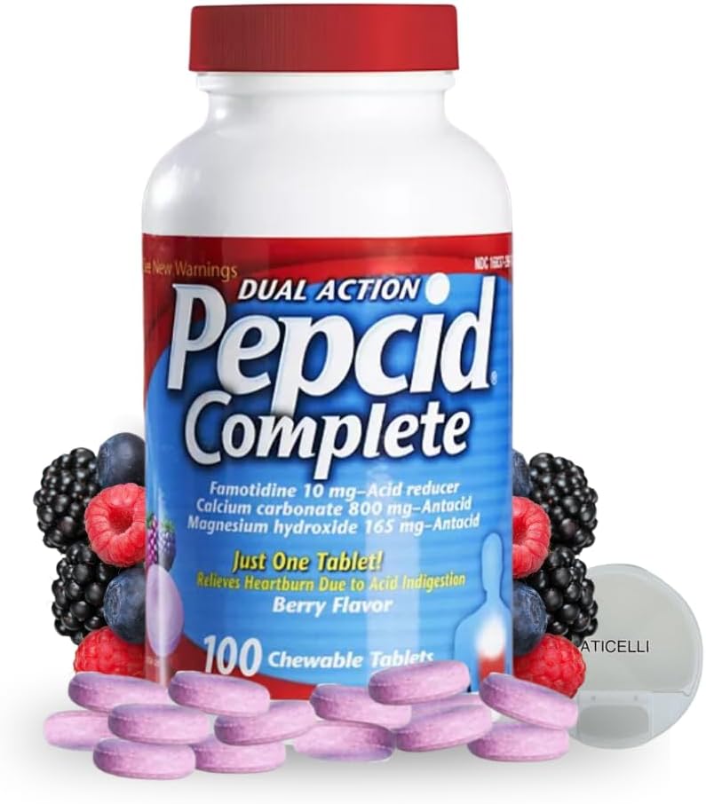 Amazon.com: ATICELLI Complete Chewable Acid Reducer - Heartburn Ease ...