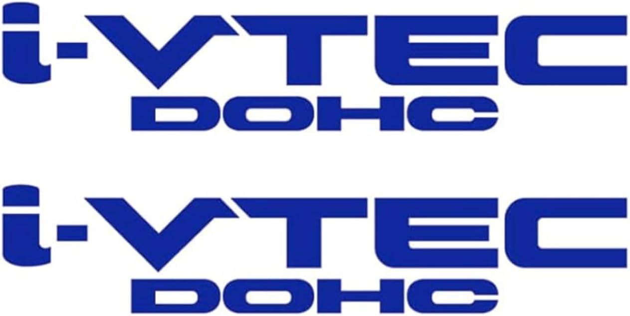 Amazon.com - DECAL STUDIO 2 Pieces RED I-VTEC DOHC Sticker Decal Emblem ...