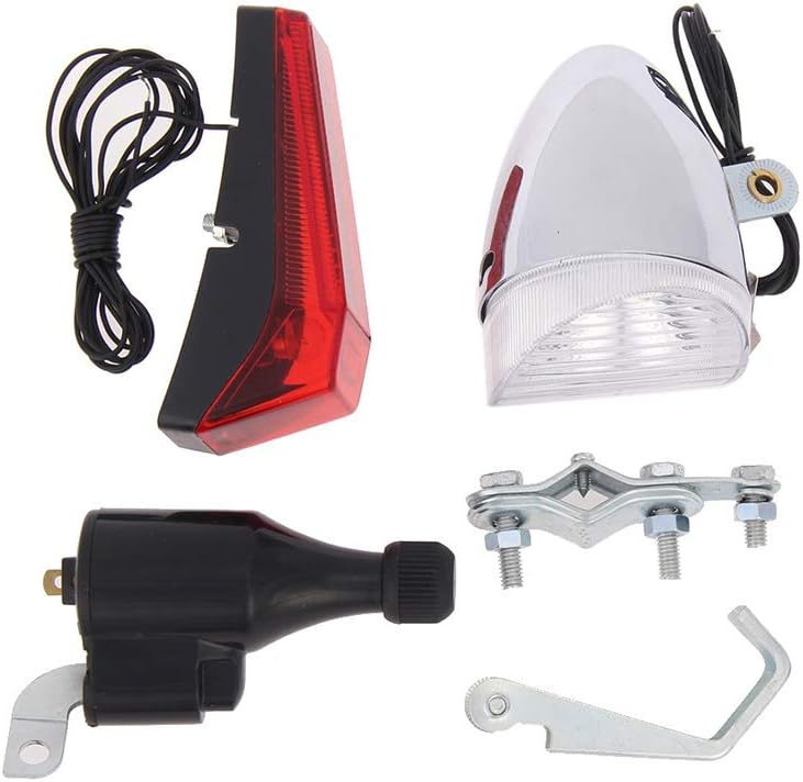 Amazon.com : LIOOBO Bicycle Lights Generator Friction Dynamo Bike ...