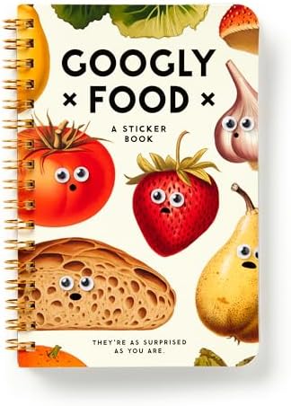 Amazon.com: Brass Monkey Googly Food Sticker Book (A Brass Monkey ...
