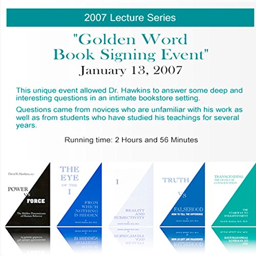 Golden Word Book Signing (Audio Download): David R. Hawkins MD, David R ...