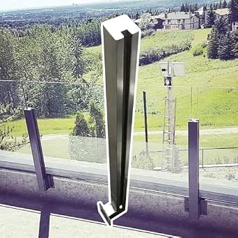 Side-mounted Glass Balustrade Posts for 10-12 Mm Glass,External ...