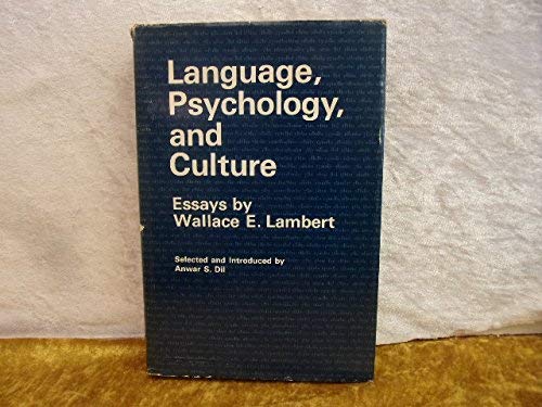Amazon.com: Language, Psychology and Culture: Essays (Language Science ...