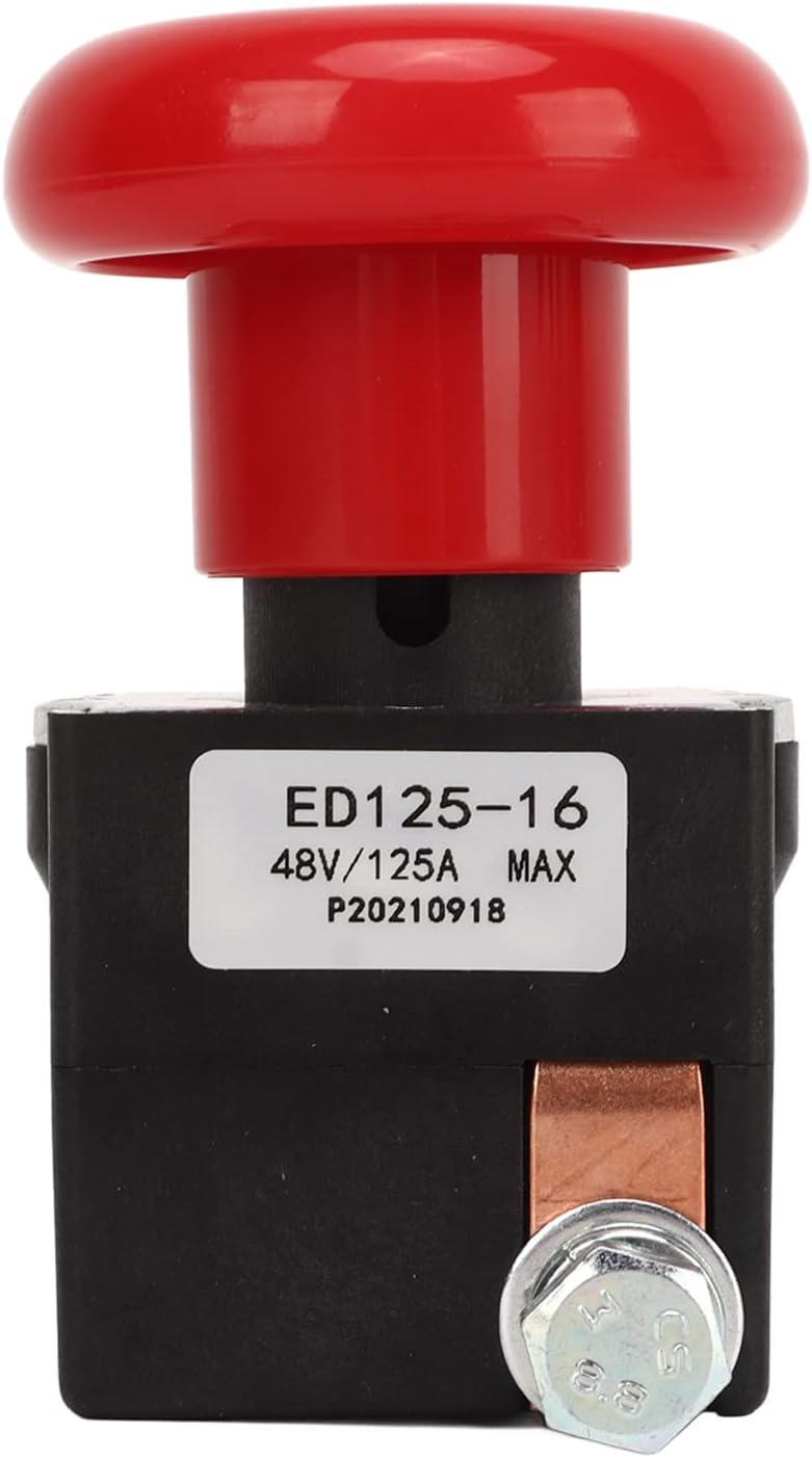 Amazon.com: Emergency Stop Switch 48V 125A ED125-16 Emergency Stop Push ...