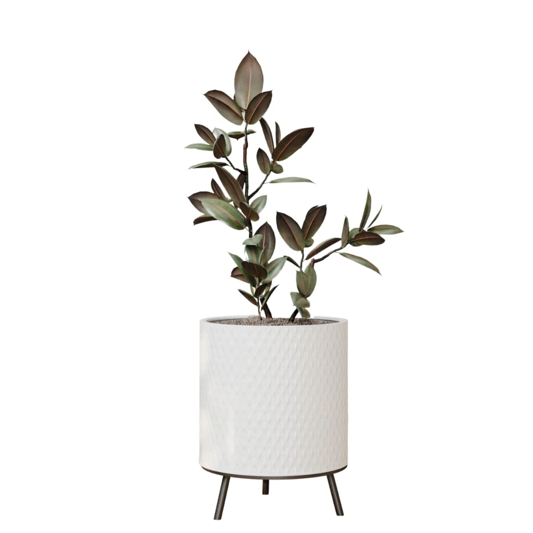 Amazon.com : EverNest Claire Honeycomb Neutral Modern White Planter ...