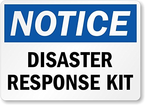 Unoopler Disaster Response Kit, Adhesive Signs and Labels, Metal Sign ...