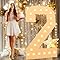 Amazon.com: LOBOOM 4FT Light Up Numbers, Marquee Numbers 4 Feet Tall ...