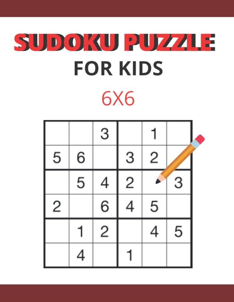 5 Best Images Of Easy 6x6 Sudoku Printable Puzzles For