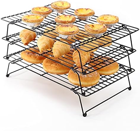 HaWare Cooling Rack, 3-Tier Stainless Steel Wire Rack Cooling Oven Tray ...