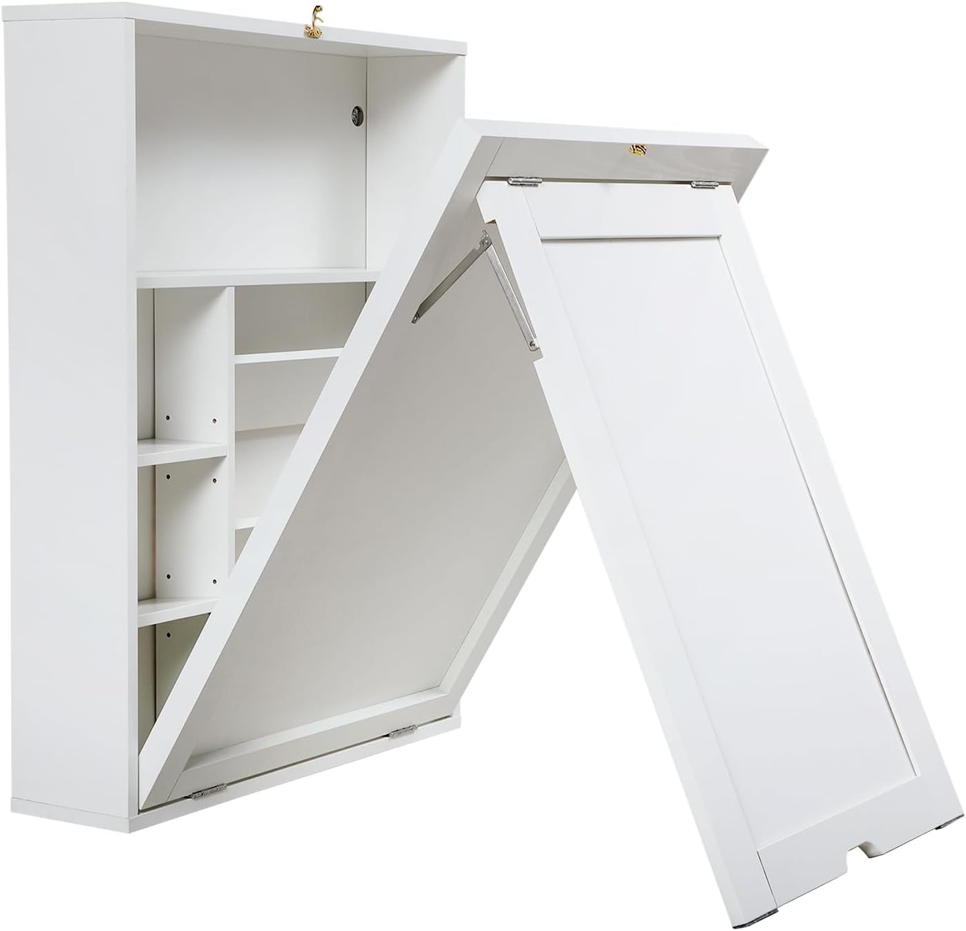 Amazon.com: Gecheer Modern Compact Wood Wall Mounted Folding Desk ...