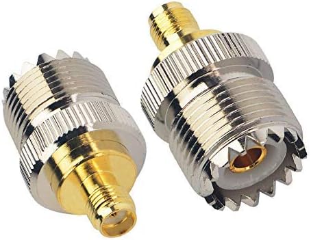 BOOBRIE 2-Pack SMA Female to UHF Female SO239 SO-239 Connectors RF Two ...