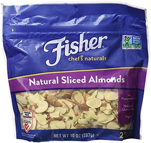 Amazon.com : Fisher, Sliced Almonds, 10oz : Snack Nuts And Seeds ...