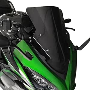 Amazon.com: Motorcycle Double Bubble Windscreen Windshield Fly Shield ...