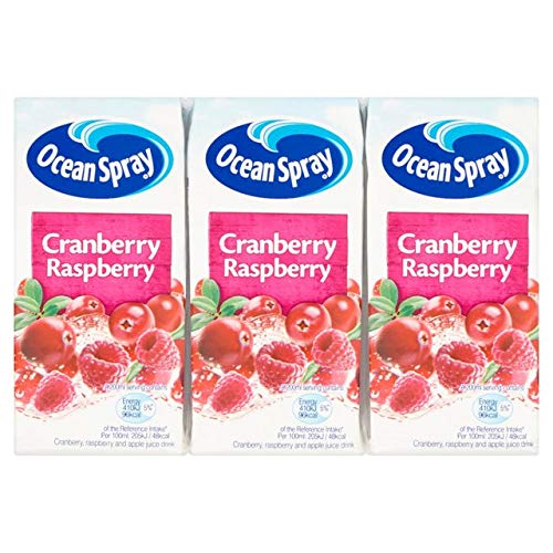 Amazon.com : Ocean Spray Cranberry & Raspberry 3 x 200ml (Pack of 2 ...