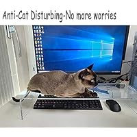 Amazon.com: Clear Acrylic Keyboard Cover Protector Anti-Cat,2 in 1 ...