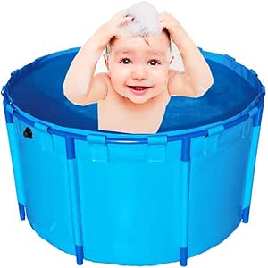 Amazon.com: Pool Above Ground, Round Canvas Fish Pond Pool with Metal ...