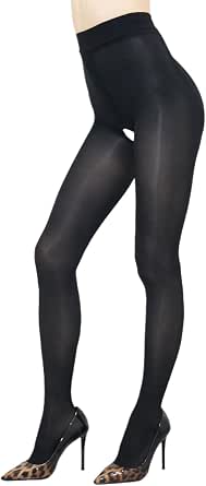 HTRUIYATY Women Oil Shiny Tights Seamless Tights High Waist Pantyhose 8 ...