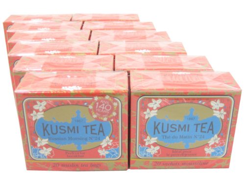Amazon.com : Kusmi Russian Morning Tea Bags Case of 12 Boxes, 240 Tea ...