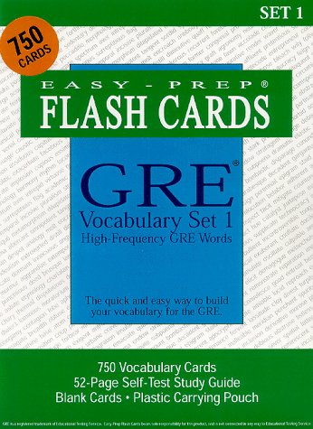 GRE Vocabulary Set 1: High-Frequency GRE Words [With 24 Page Study ...