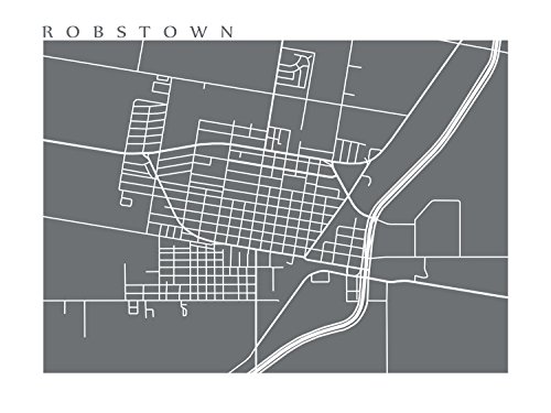 Amazon.com: Robstown Map Print : Home & Kitchen