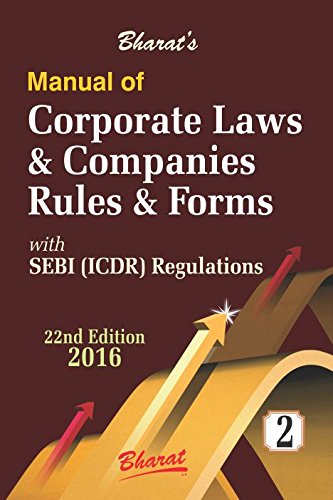 Buy Manual of CORPORATE LAWS & COMPANIES Rules & Forms - Including SEBI ...